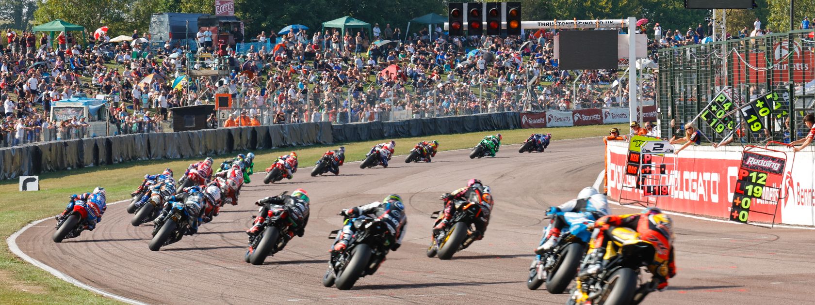 British Superbikes light up Thruxton in front of a record crowd